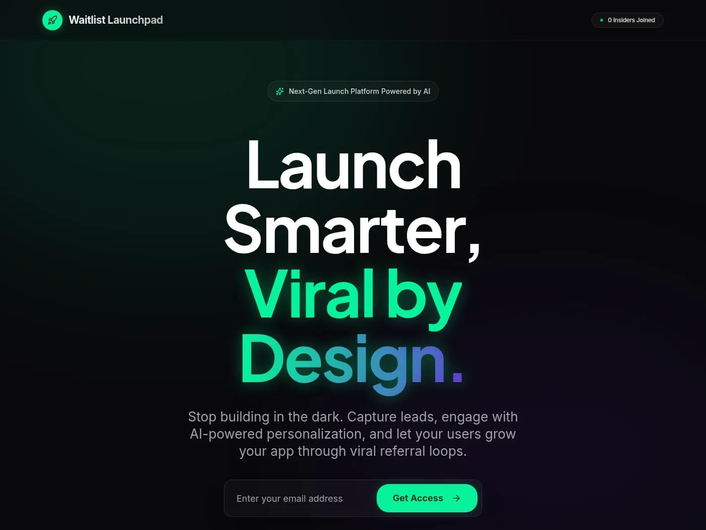 AI Waitlist Launchpad