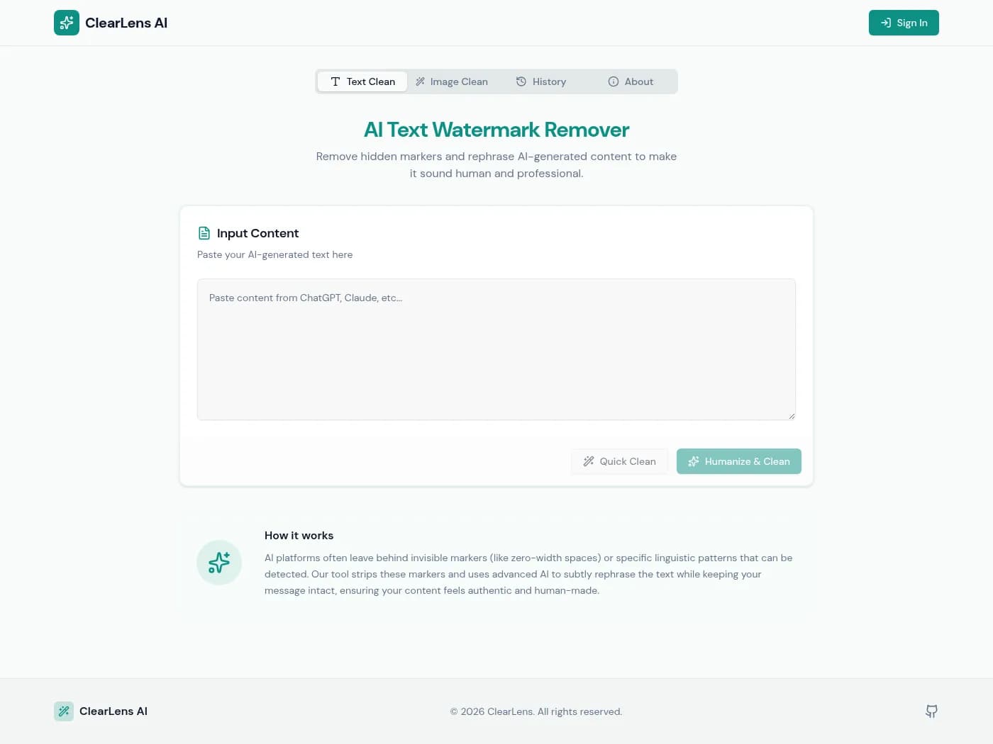 AI Watermark Cleaner