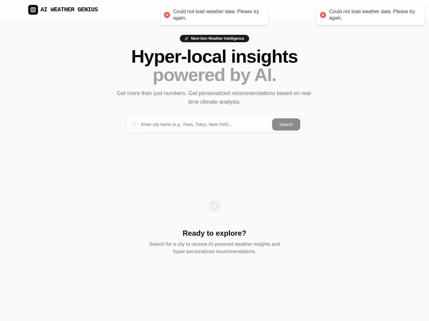 AI Weather Genius