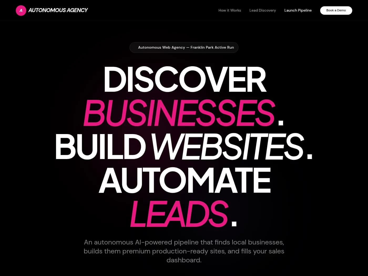 Autonomous Web Agency Pipeline