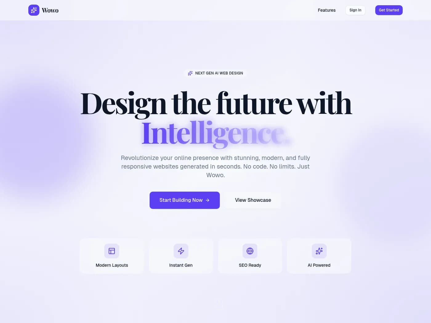 Wowo Web Design AI