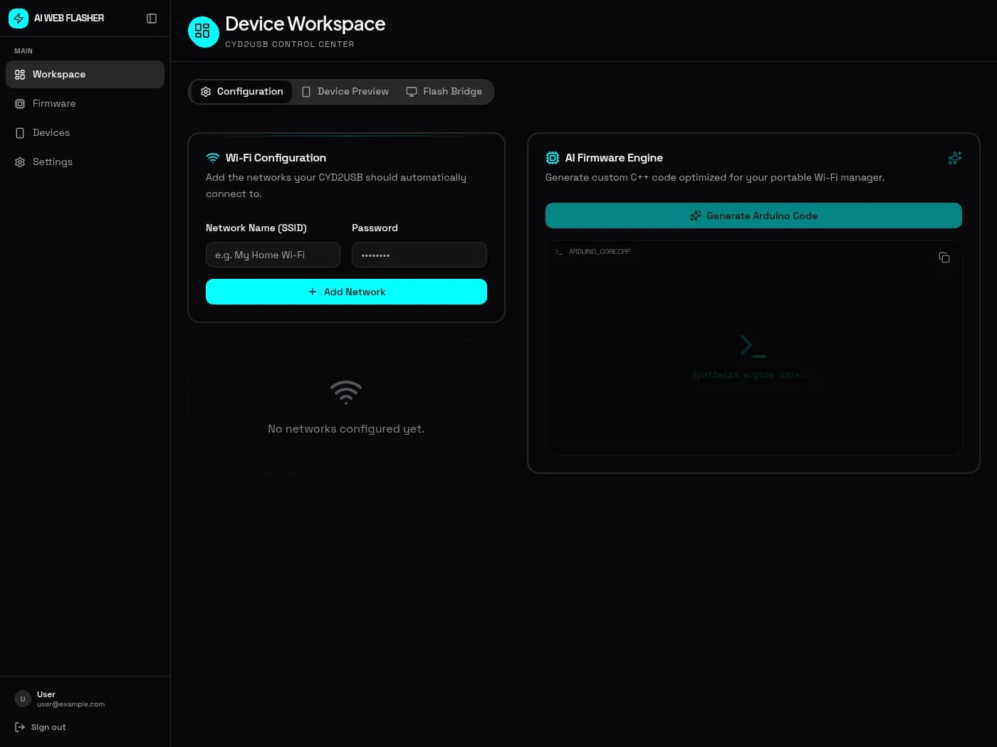 AI Web Flasher