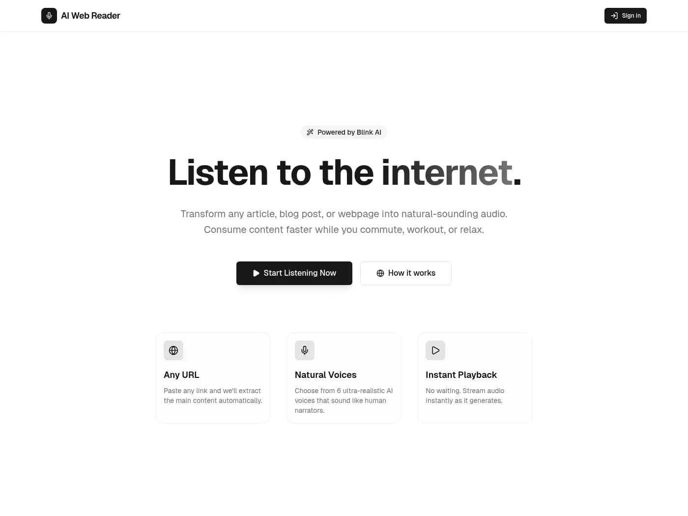 AI Web Reader