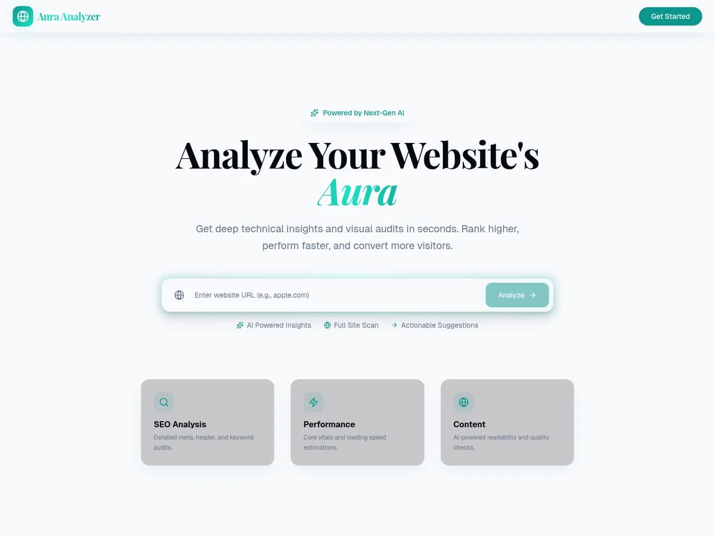 AI Website Analyzer