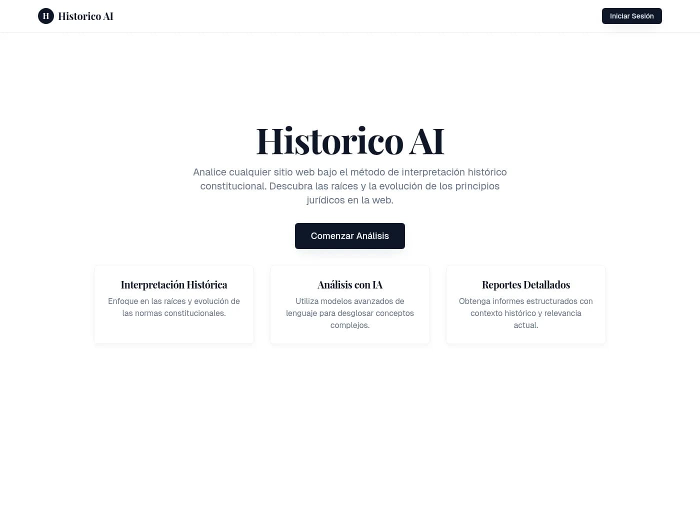 Historico AI Site Analyzer