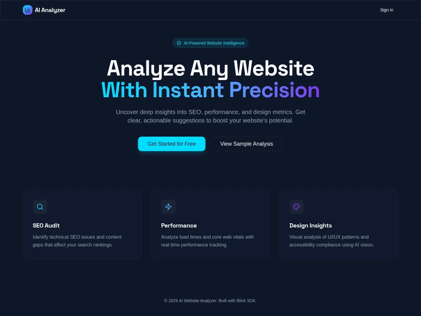 AI Website Analyzer