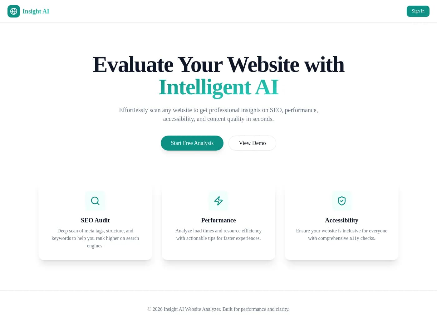 Insight AI Website Analyzer