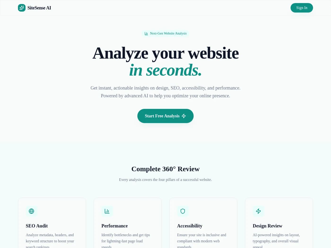 AI Website Analyzer