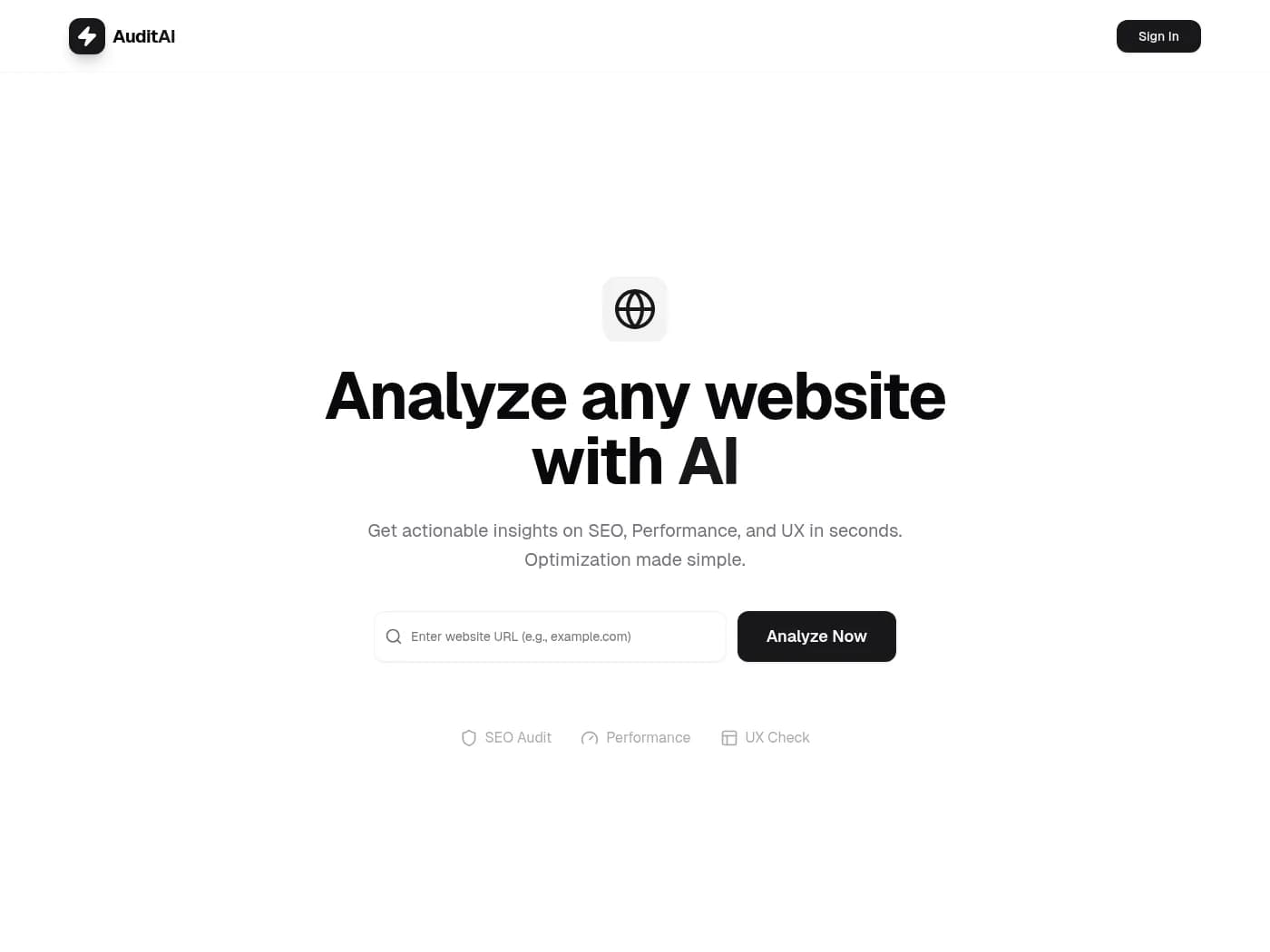 AI Website Analyzer