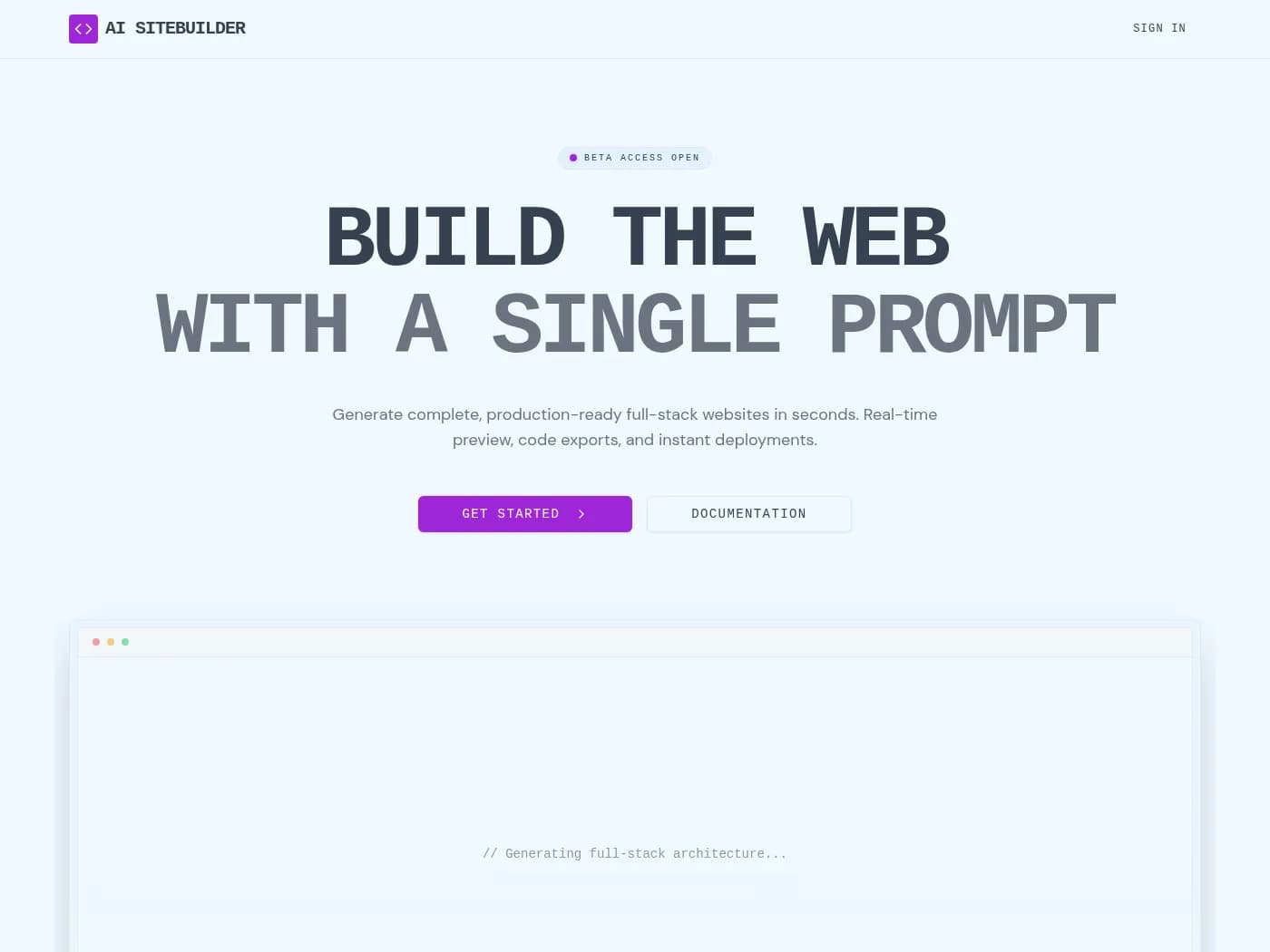 AI SiteBuilder