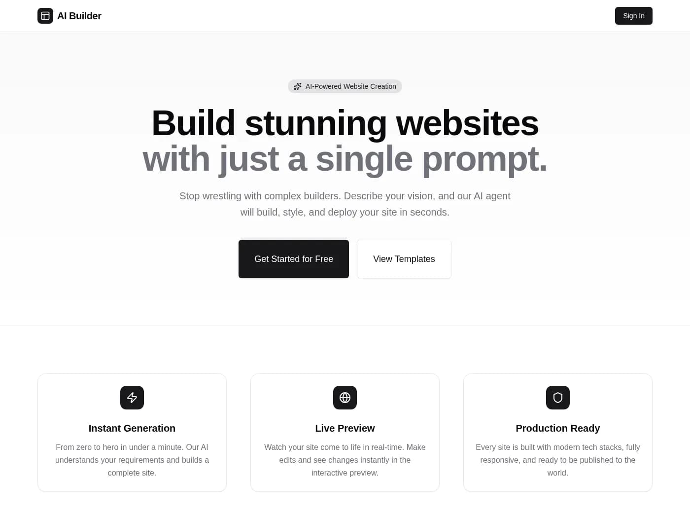 AI Website Builder