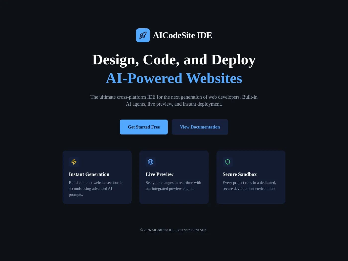 AICodeSite IDE