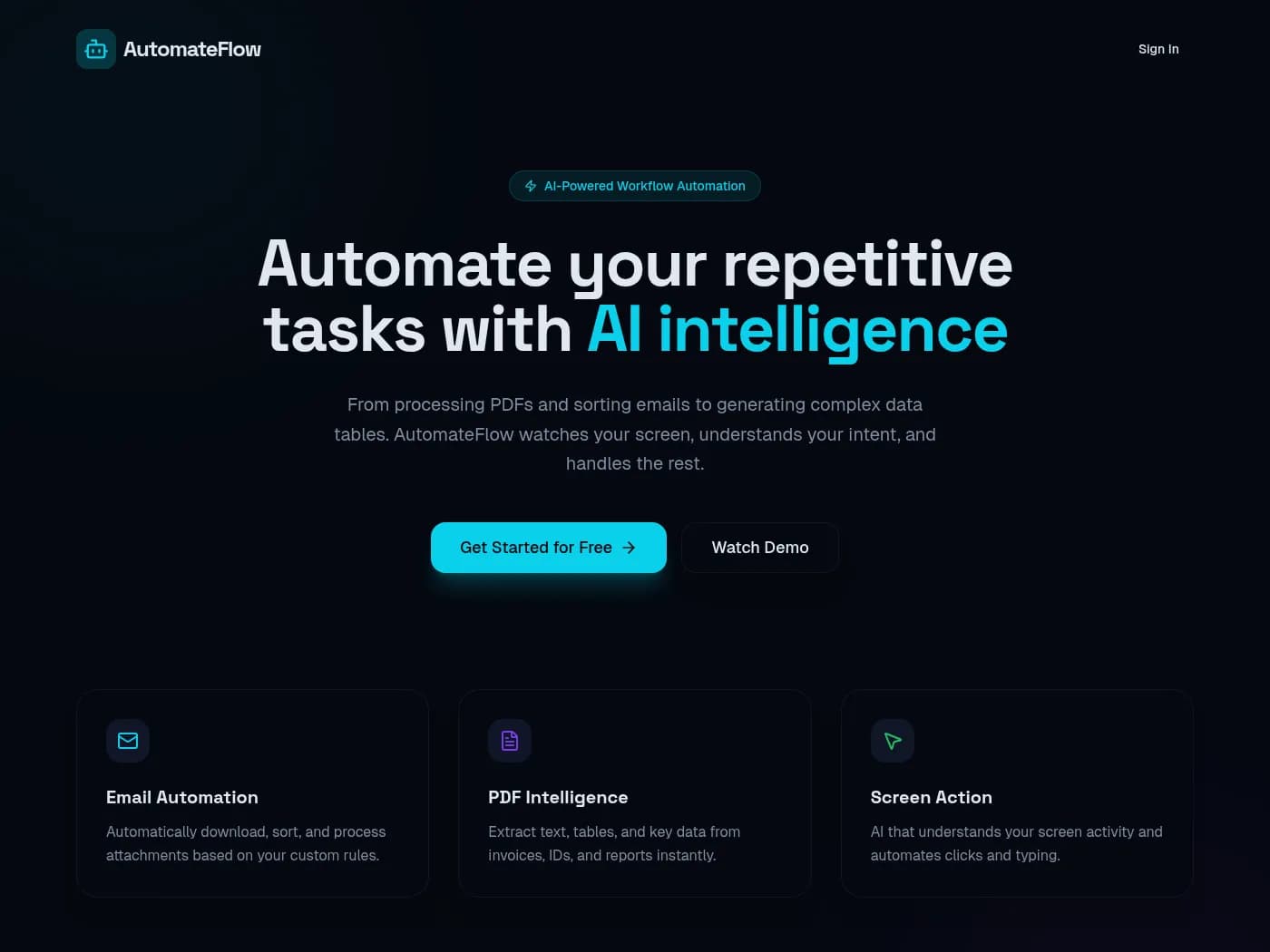 AutomateFlow AI Assistant