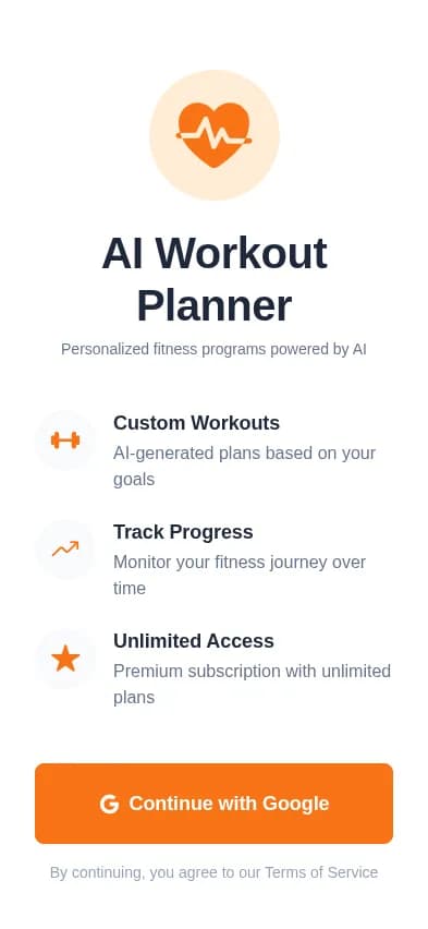AI Workout Planner