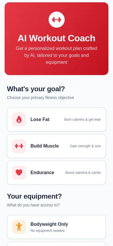 AI Workout Coach