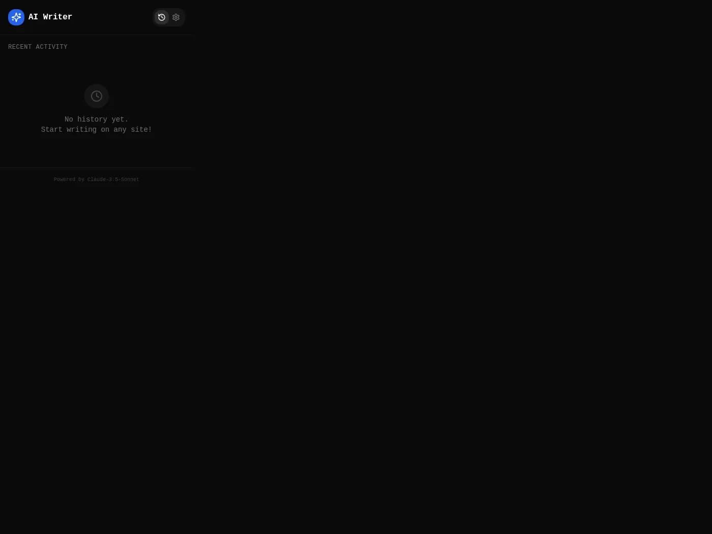 AI Writer Extension