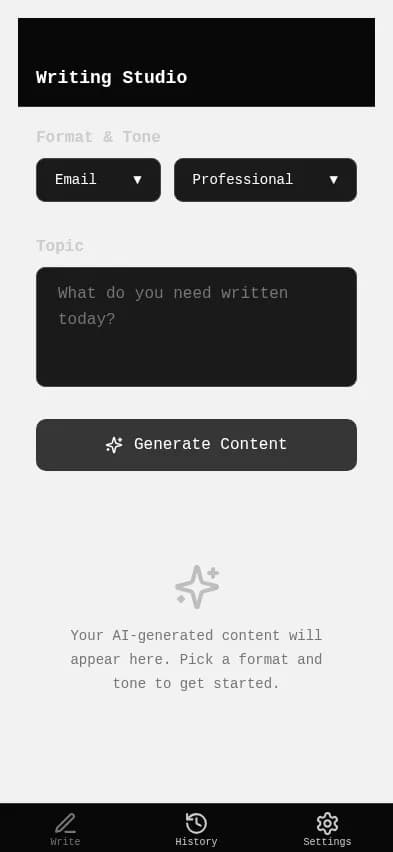 AI Writing Studio