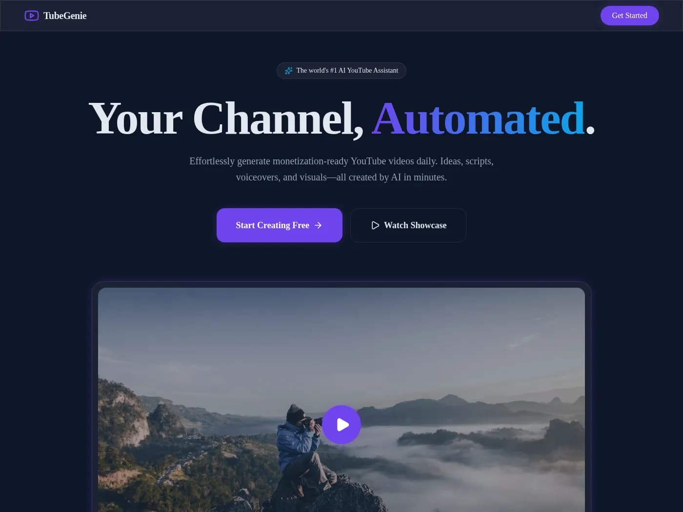 TubeGenie Creator Assistant