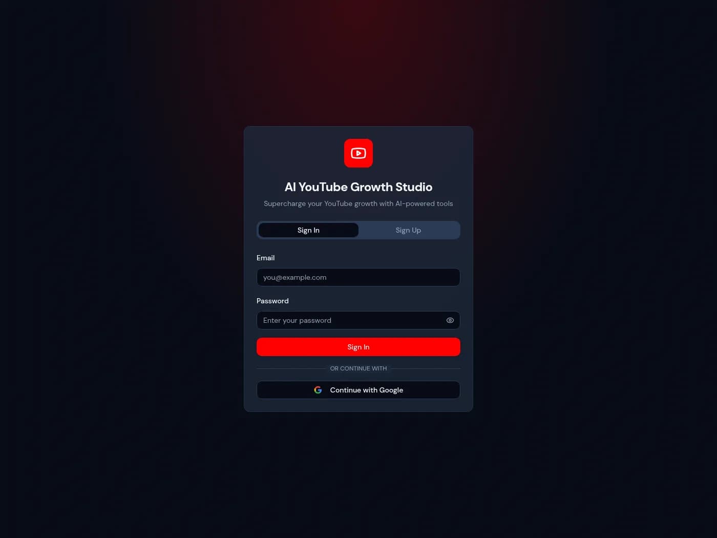 AI YouTube Growth Studio