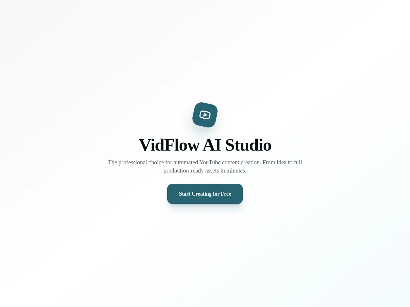 VidFlow AI Studio
