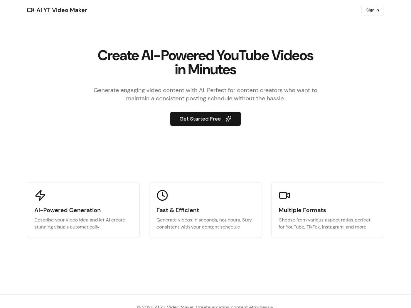 AI YT Video Maker