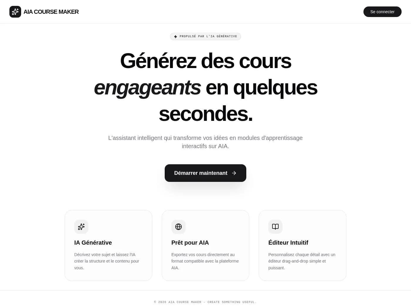 AIA Course Maker