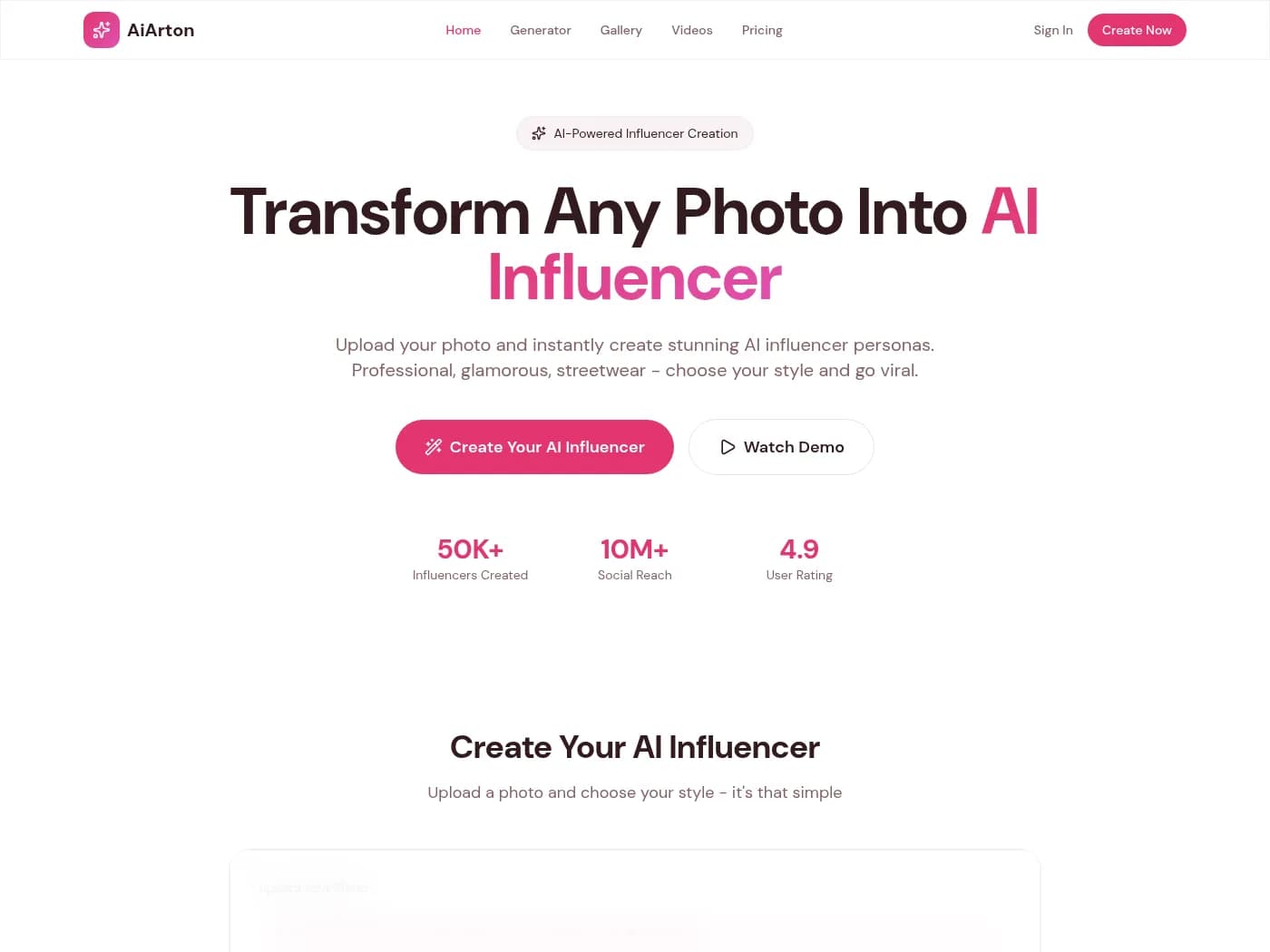 AiArton Influencer Creator