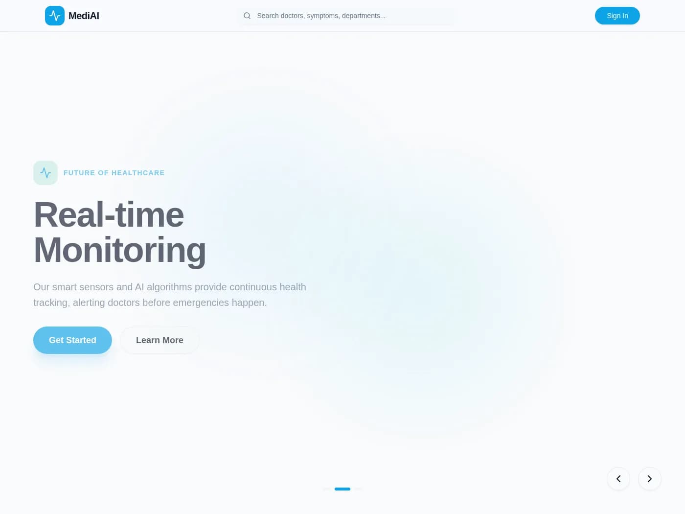 MediAI Landing Page
