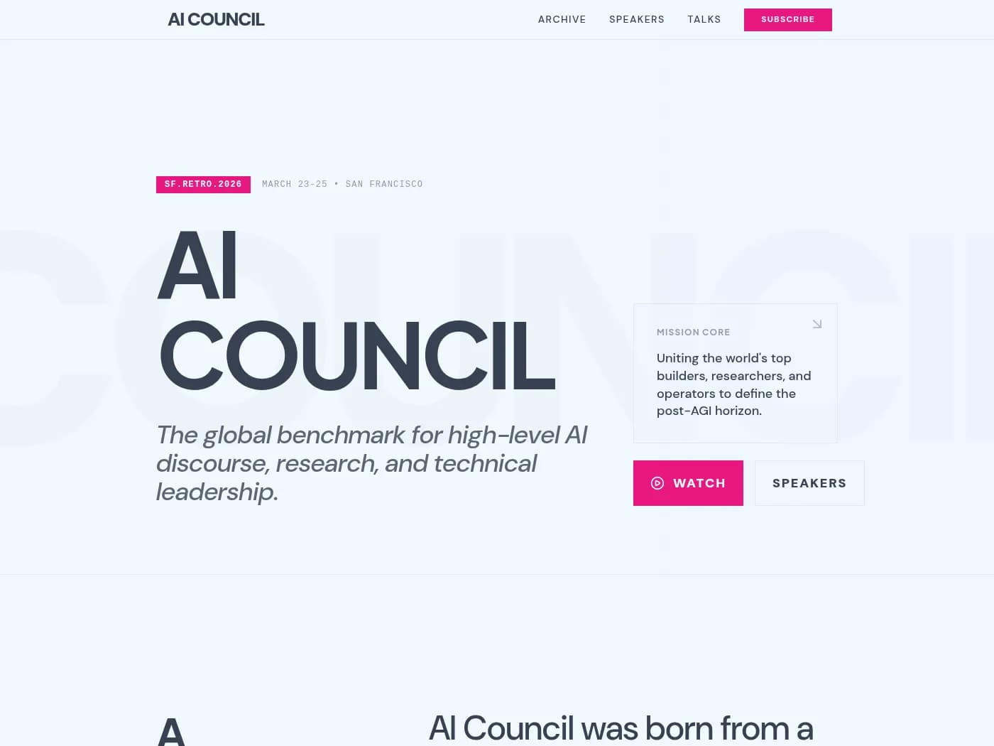 AI Council SF Retrospective