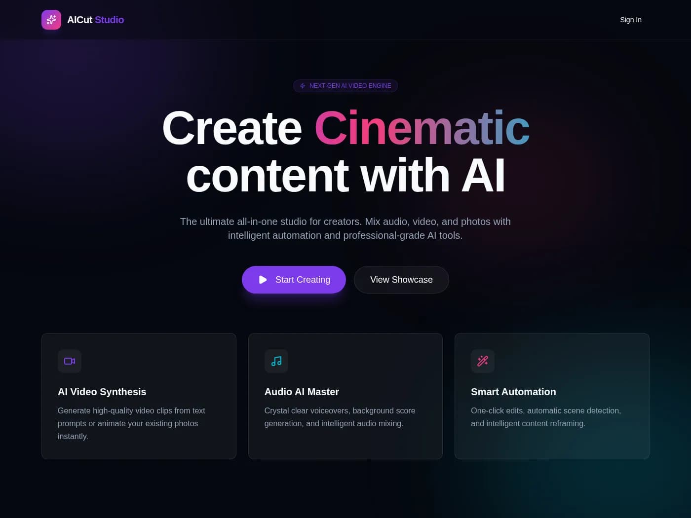 AICut Creator Studio