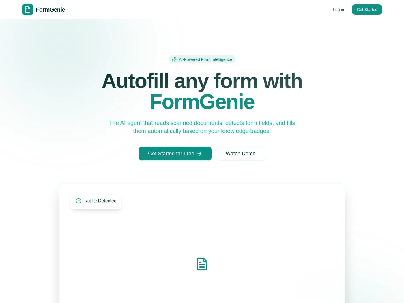 FormGenie AI Agent