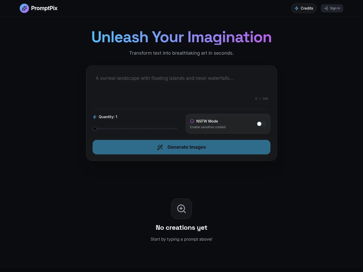 PromptPix AI Studio