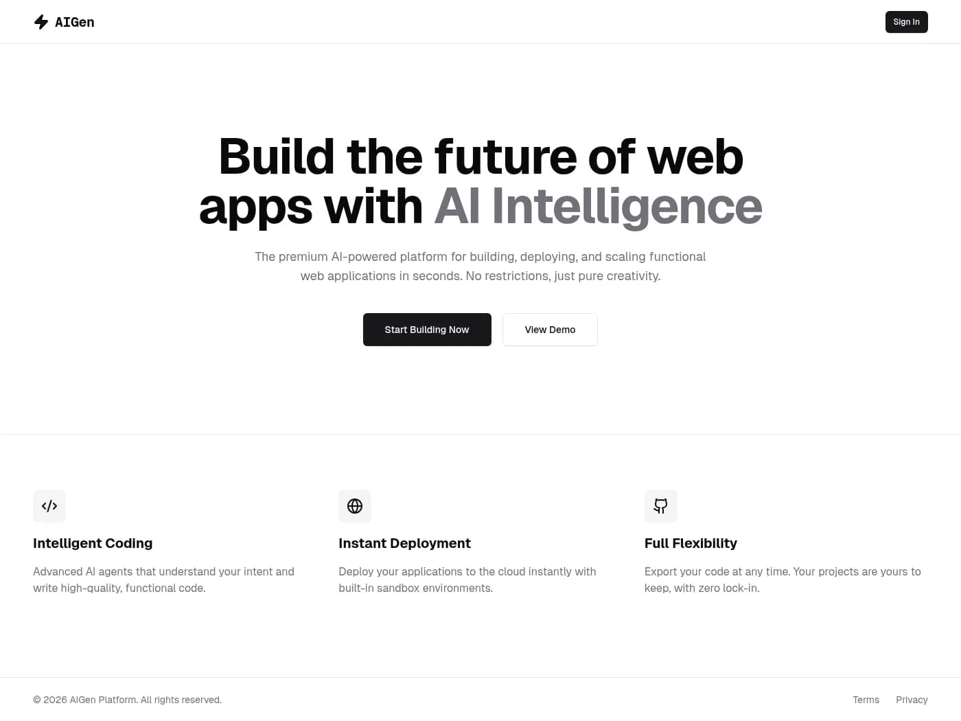 AIGen Platform Clone