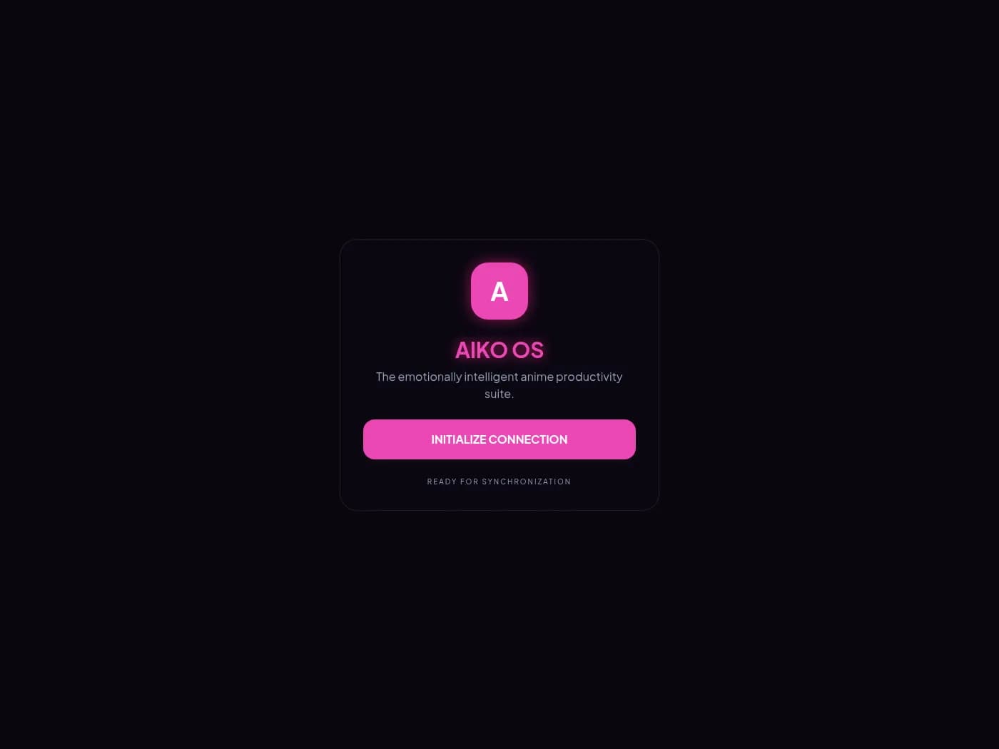 Aiko Anime Productivity OS