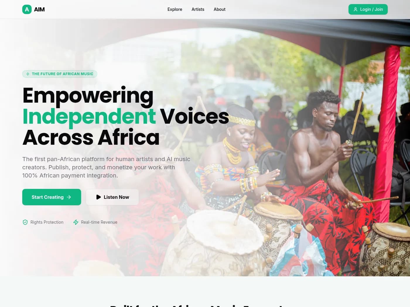 AIM Music Platform