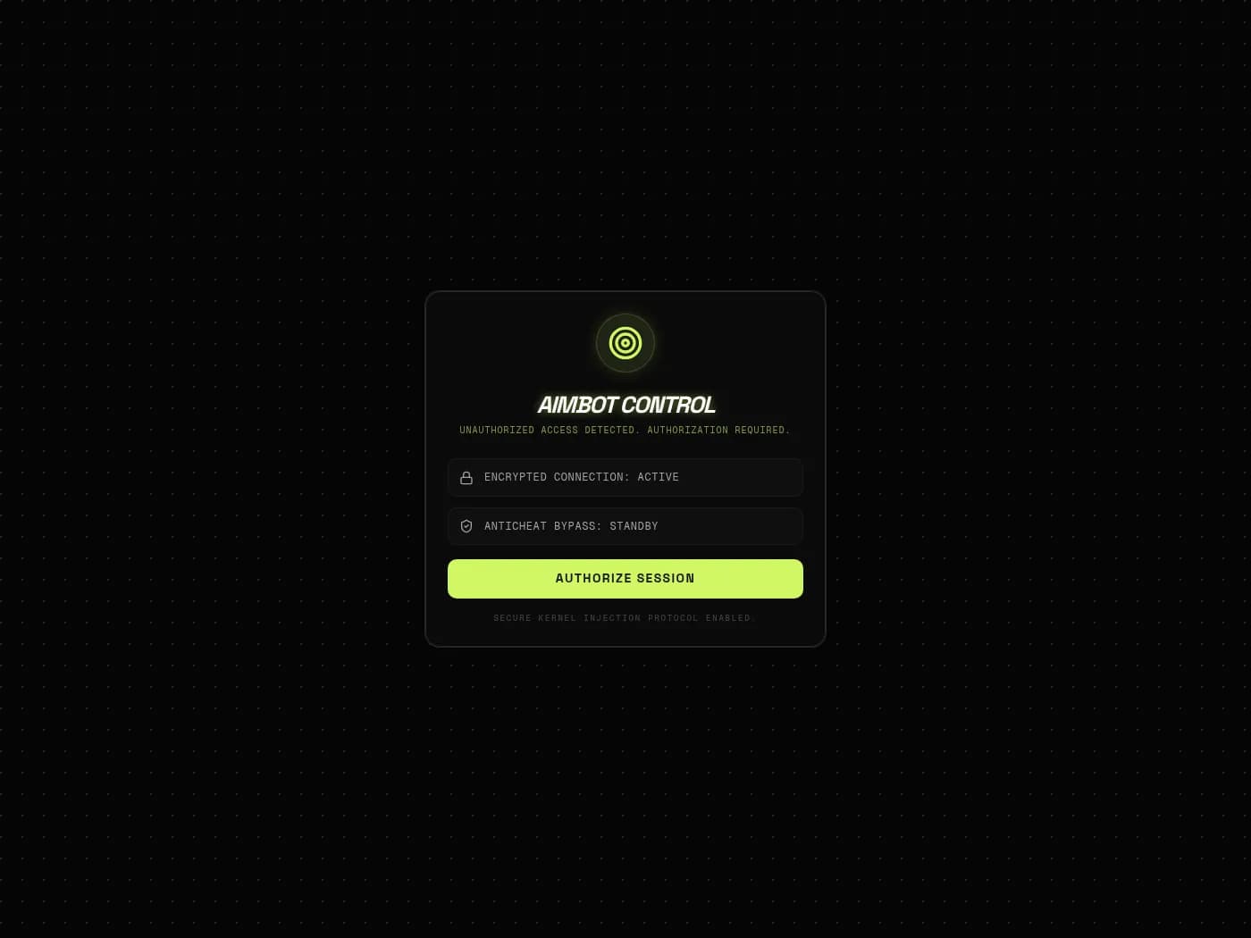 Aimbot Control Panel