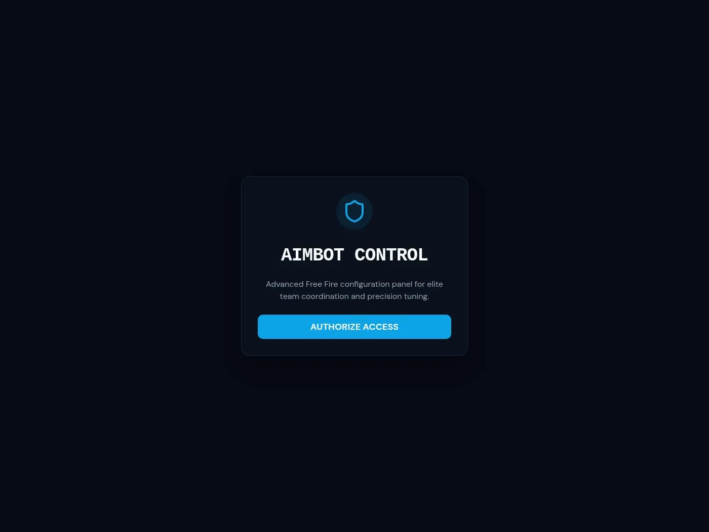 Aimbot Control Panel