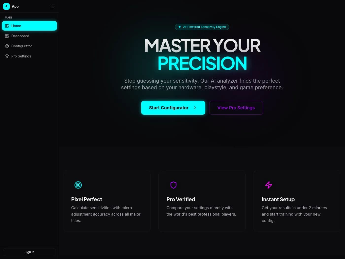 AimMaster Sens Configurator