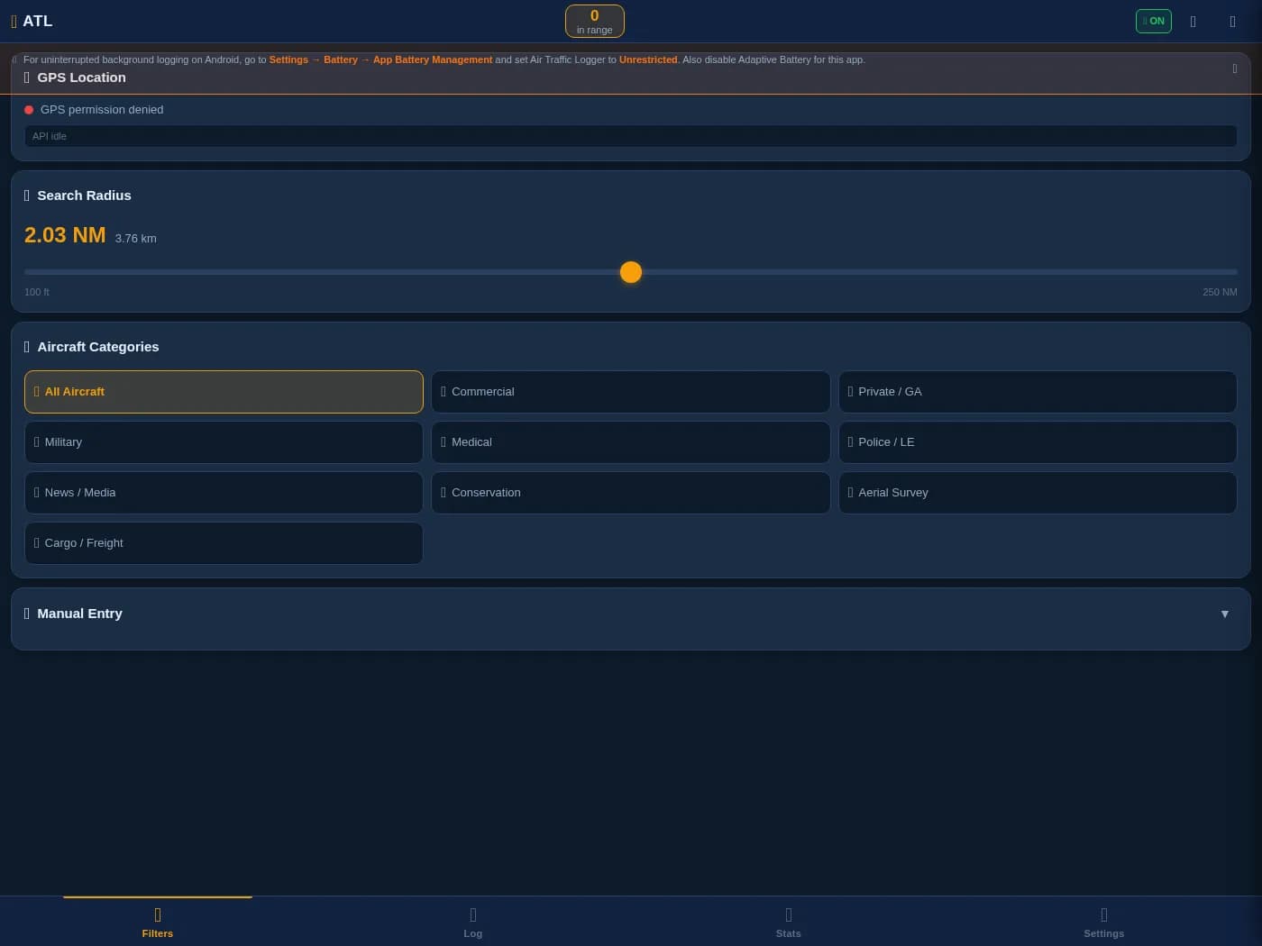 Air Traffic Logger