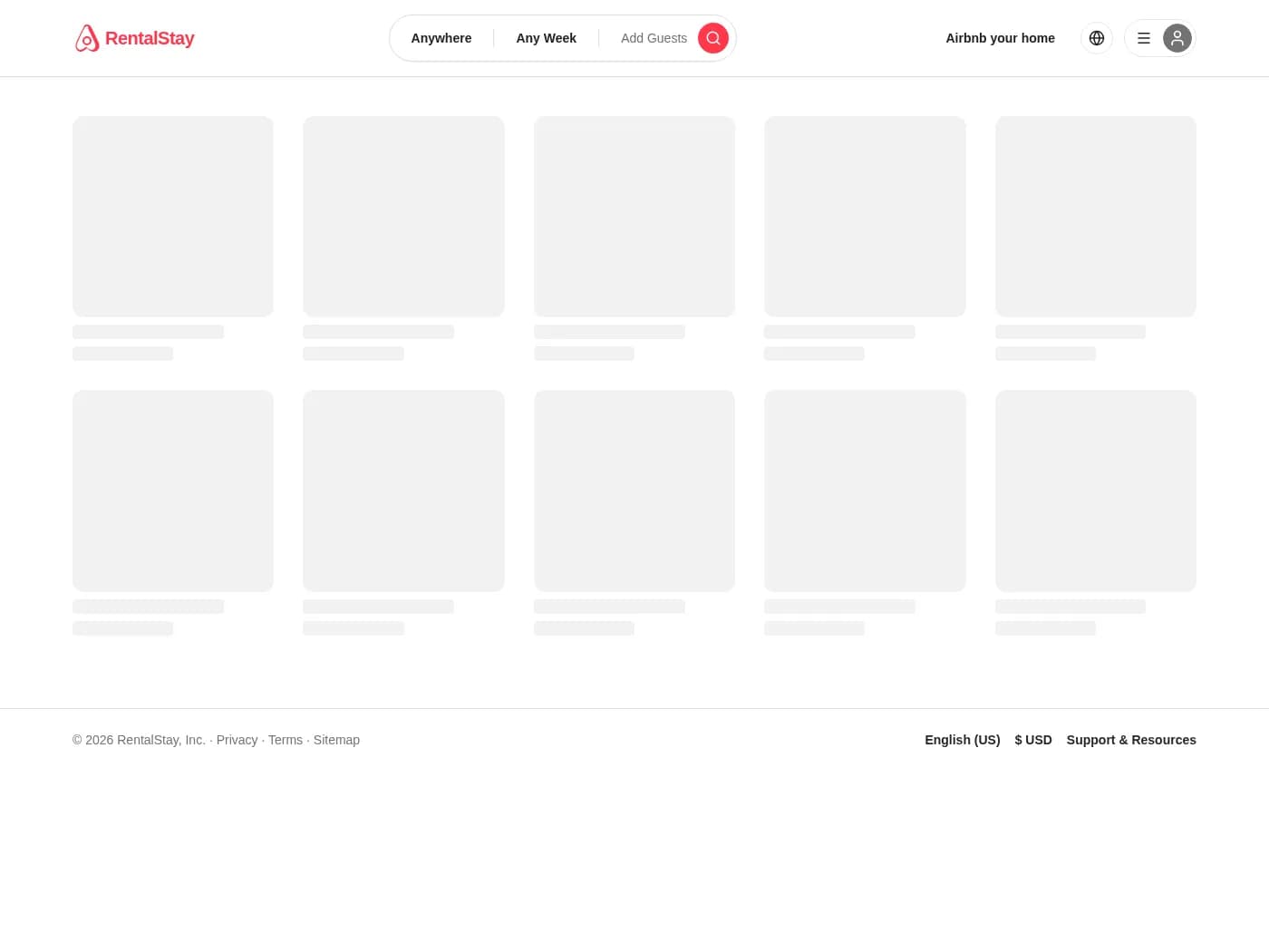 RentalStay Clone