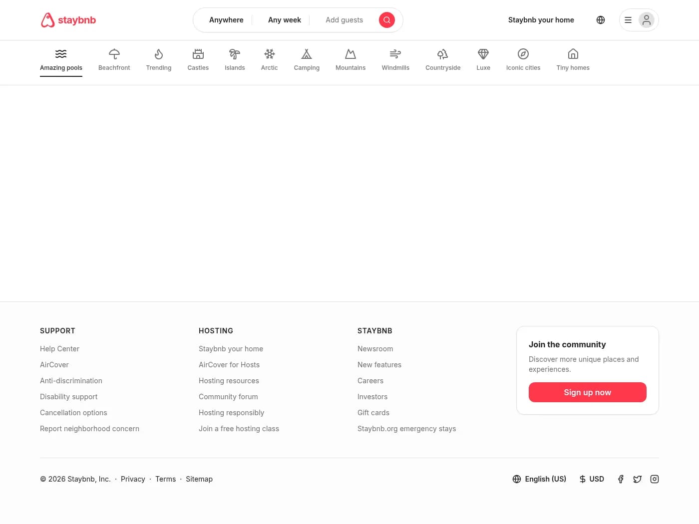 Staybnb Clone