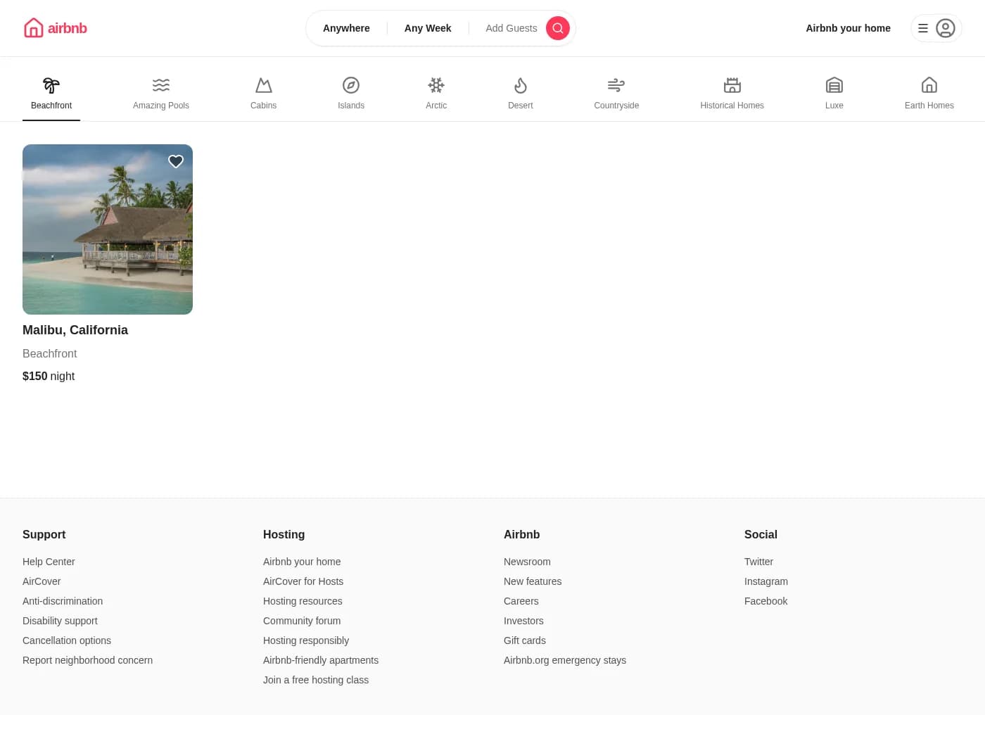 Airbnb Clone Web