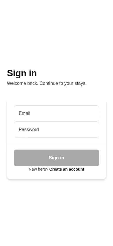 Airbnb Mobile Clone