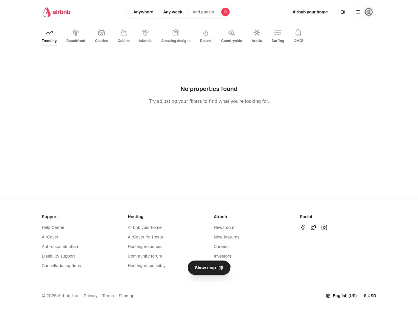 Airbnb Web Clone