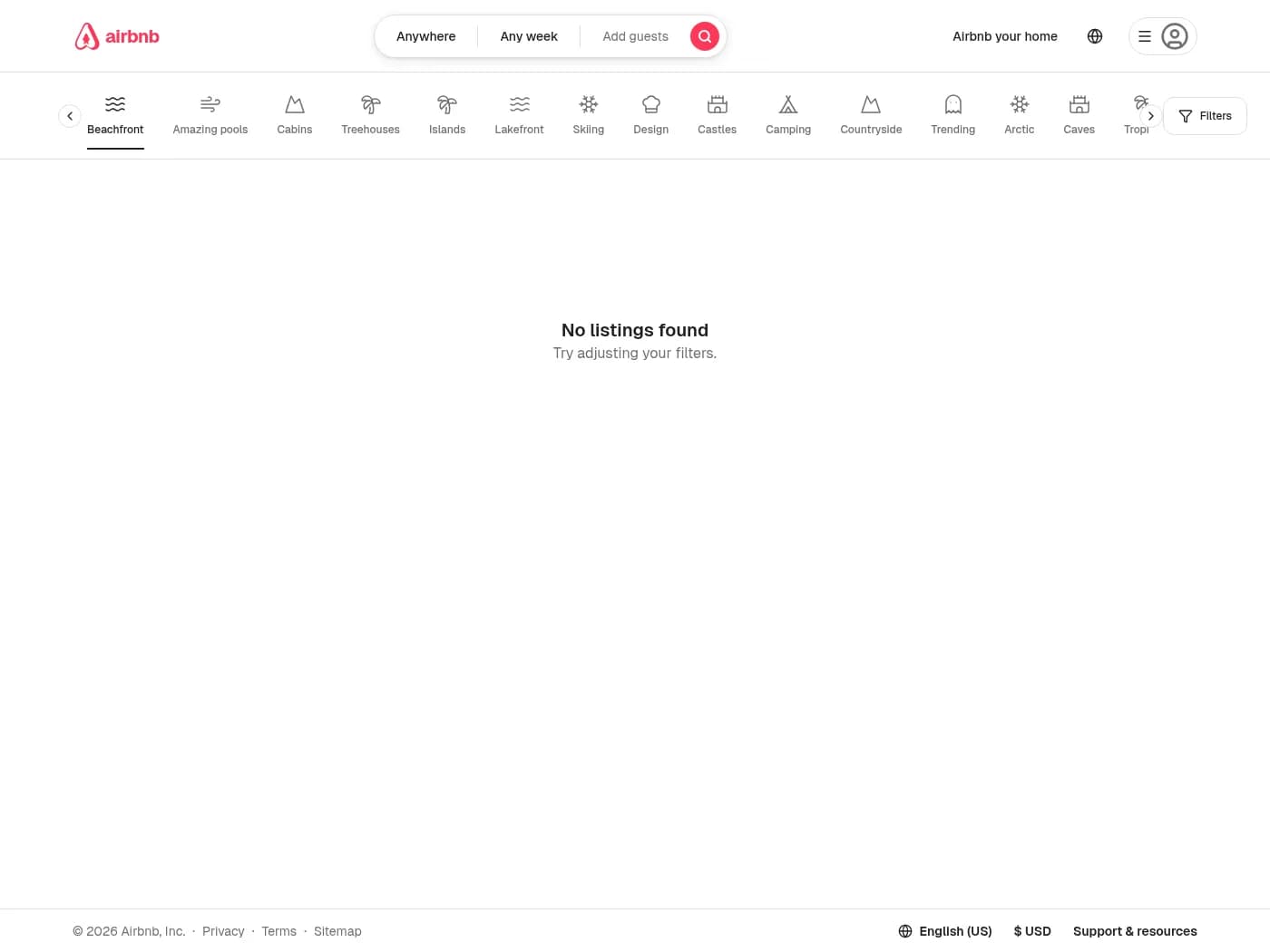 Airbnb Web Clone