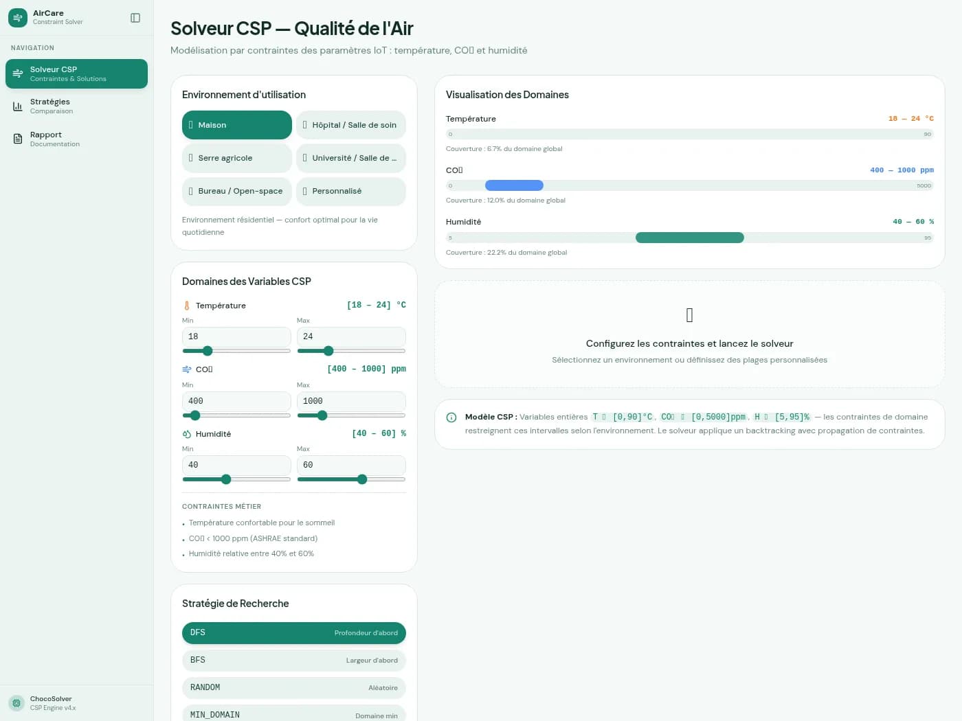 AirCare Constraint Solver