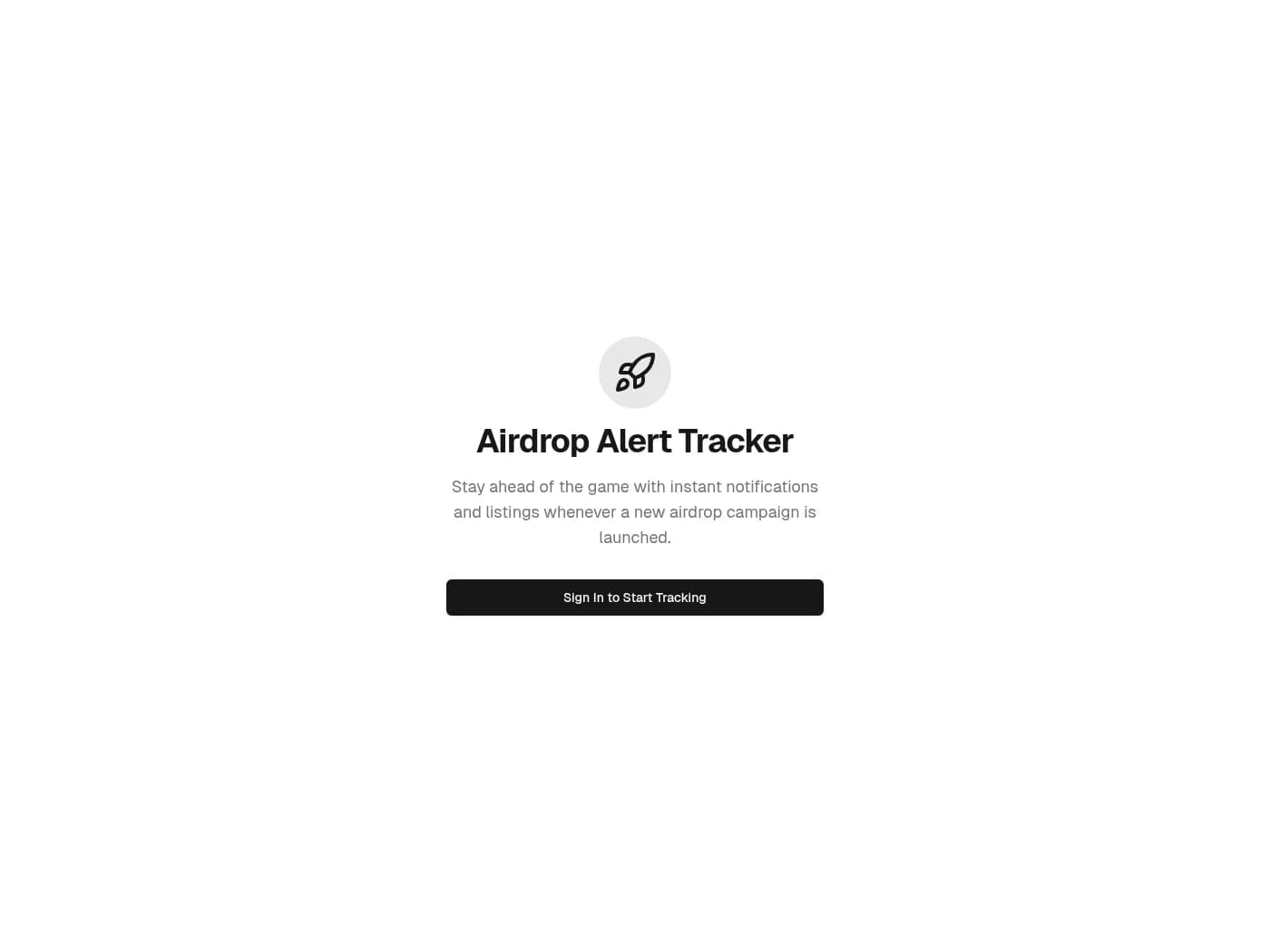 Airdrop Alert Tracker