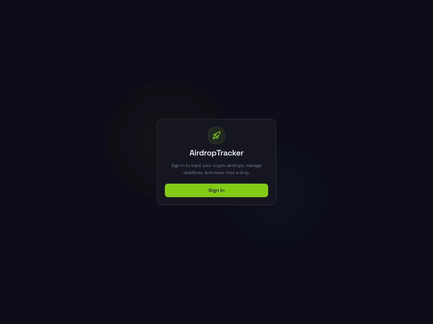 Airdrop Tracker Web