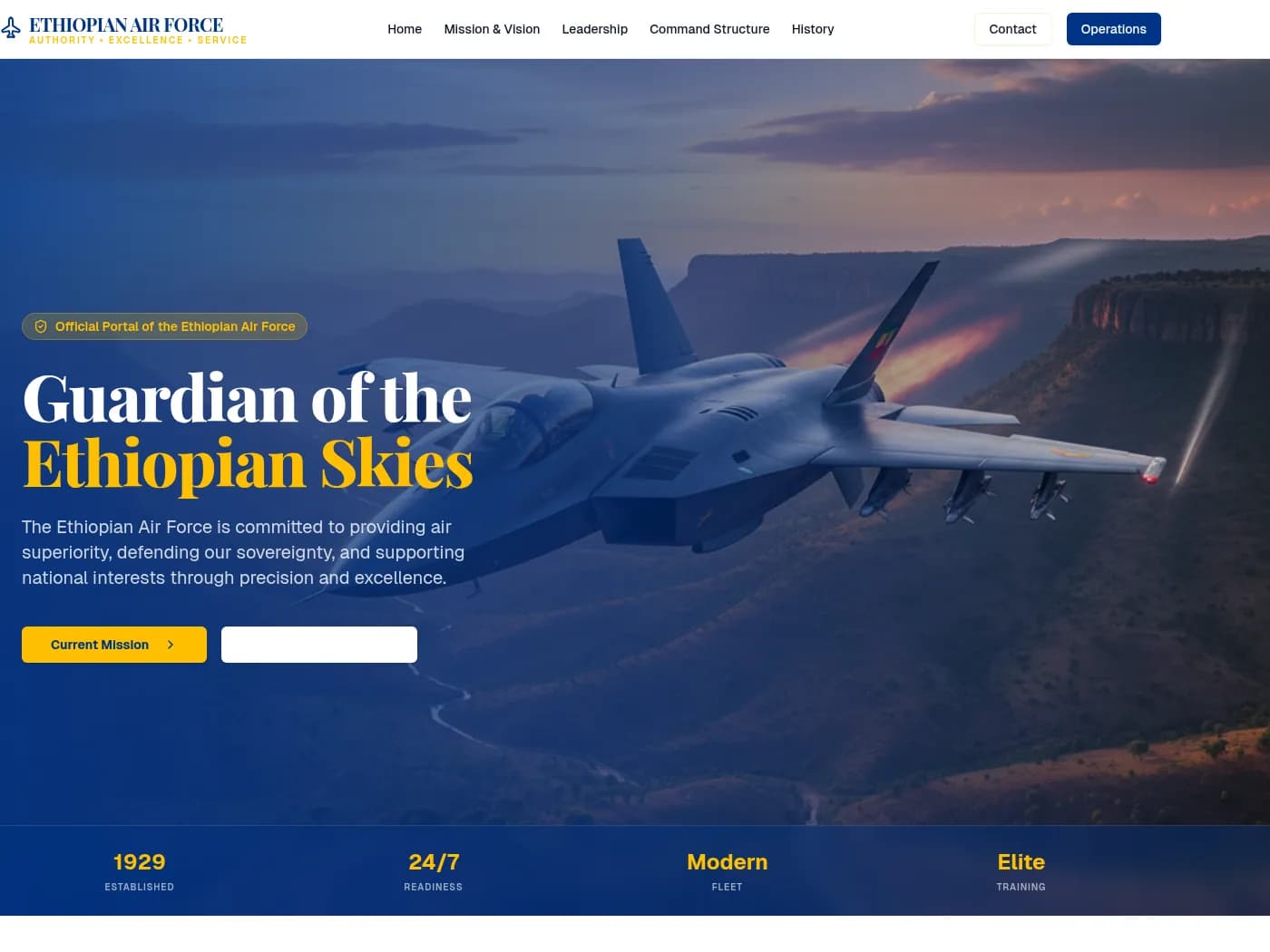 Ethiopian Air Force Web