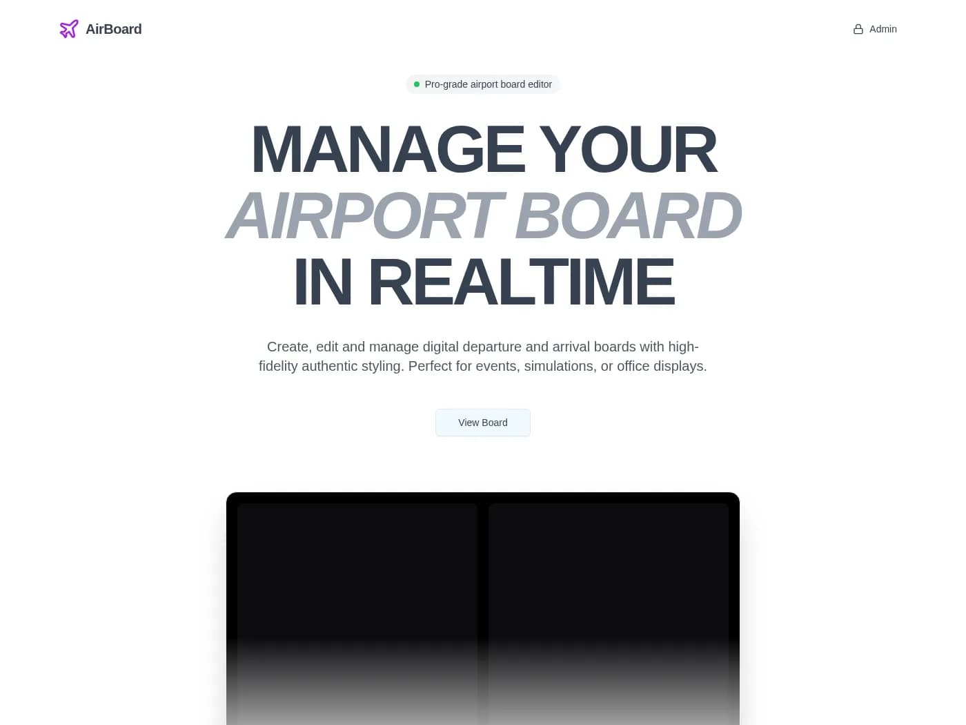 Airport Board Editor